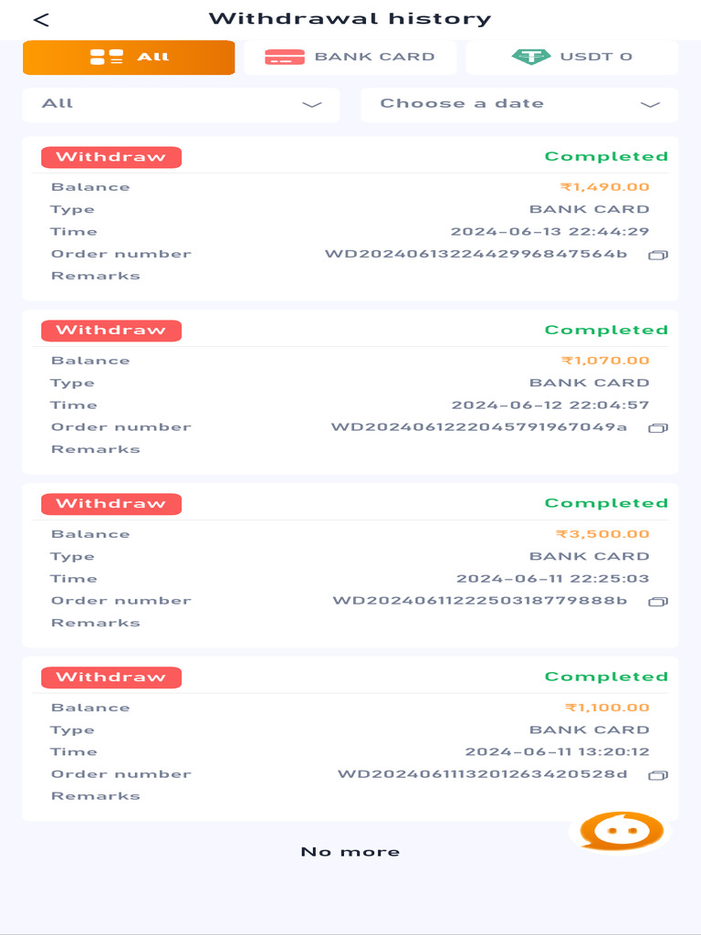 #Wallet Withdraw History | PDF