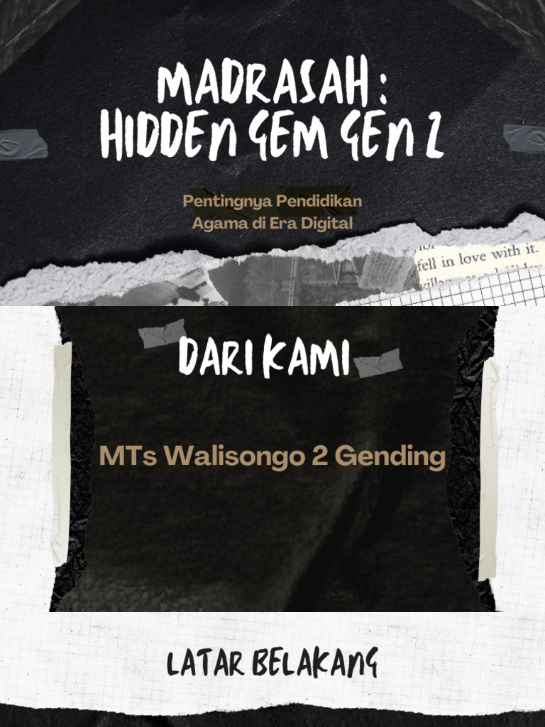 Madrasah Hidden Gem Gen Z | PDF