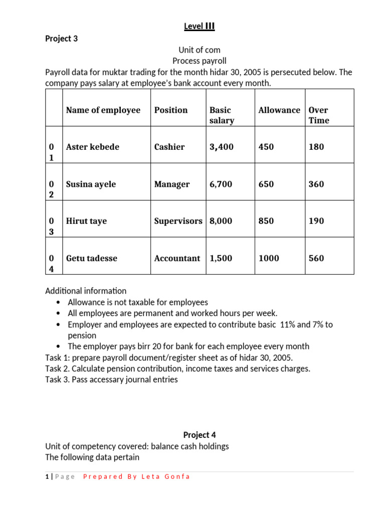 COC Model Level III | PDF | Debits And Credits | Expense