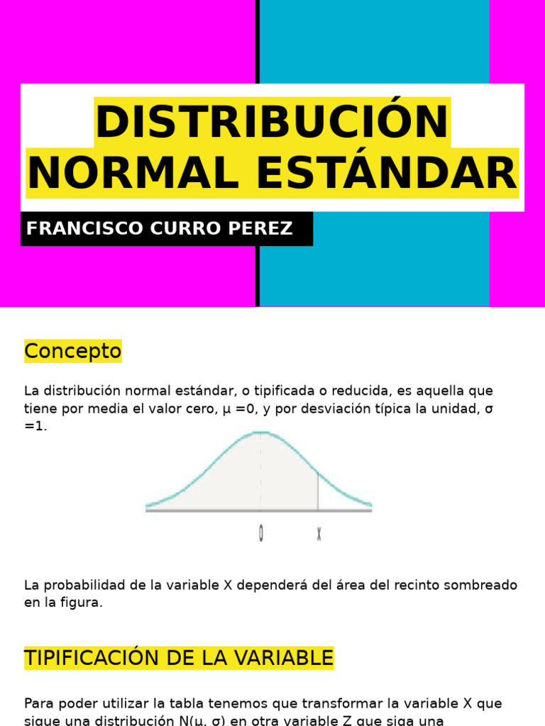 Distribución Normal Estándar | PDF