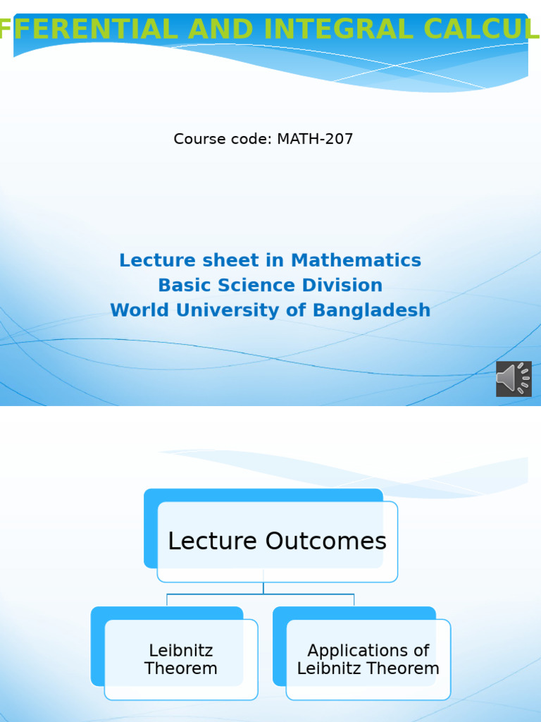 Leibnitz Theorem in Calculus Explained | PDF