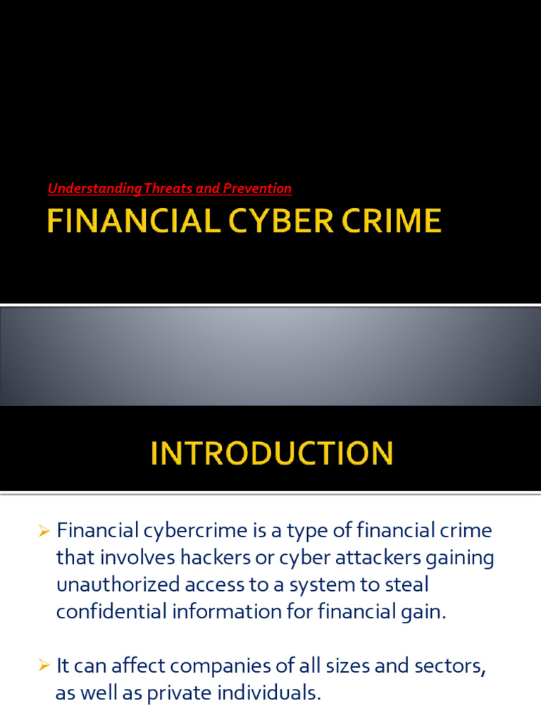 FINANCIAL CYBER CRIME | PDF | Security | Computer Security