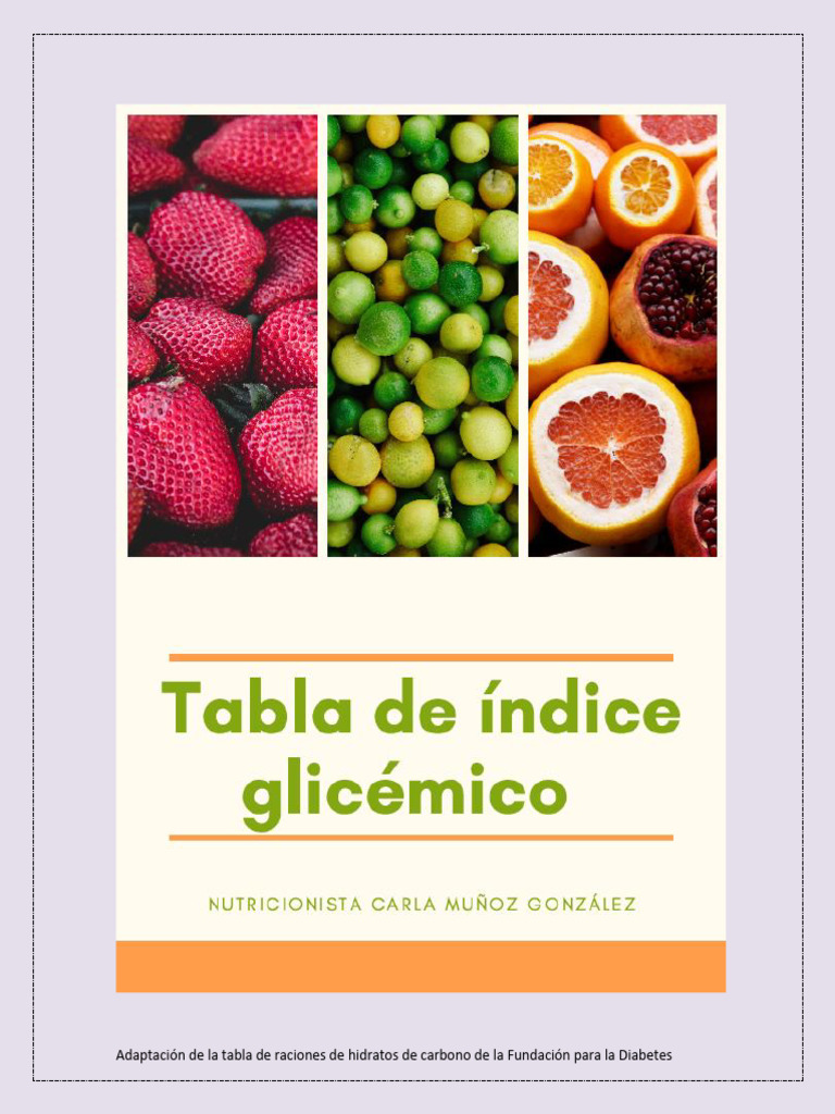 tabla de indice glicémico (1) | PDF