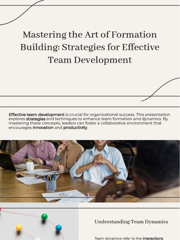 Slidesgo Mastering the Art of Formation Building Strategies for Effective Team Development ...
