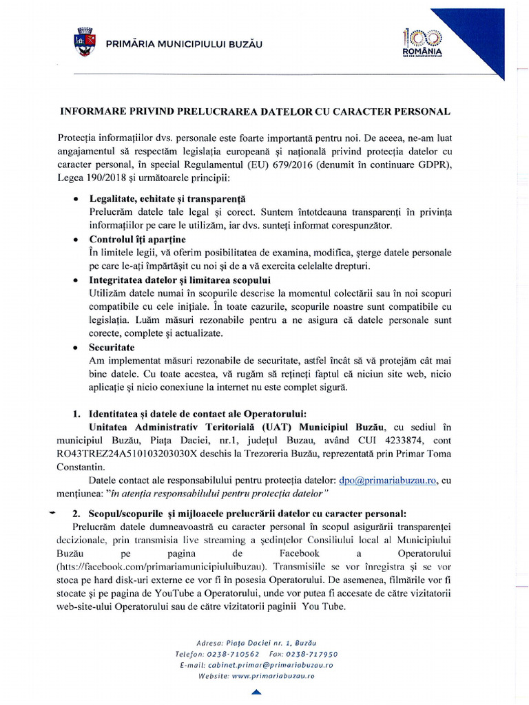 Informare GDPR | PDF