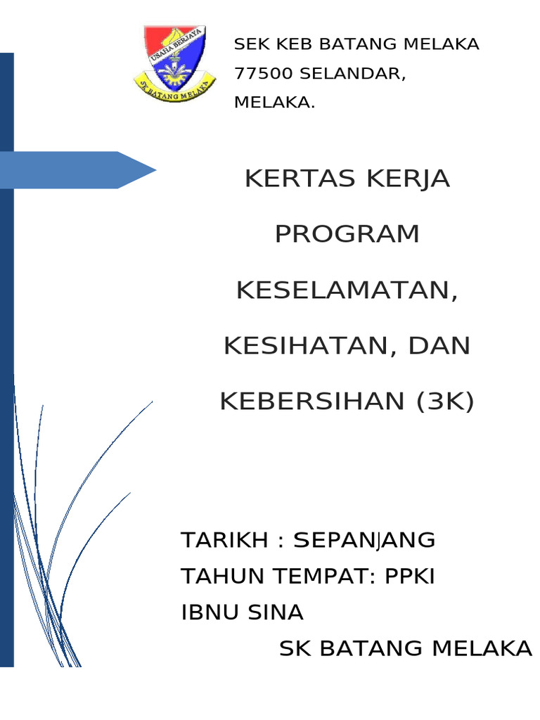 Kertas Kerja Program 3k | PDF