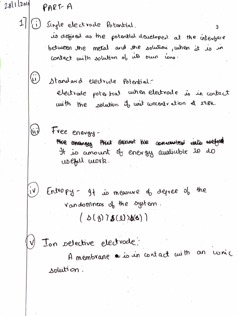 Engineering CHEM INTERNALS | PDF | Electricity | Electromagnetism