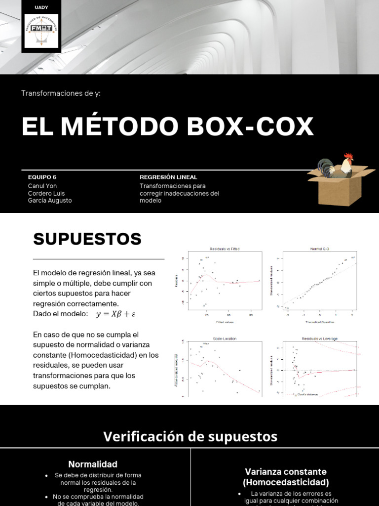 el método Box-Cox | PDF | Análisis de regresión | Regresión lineal