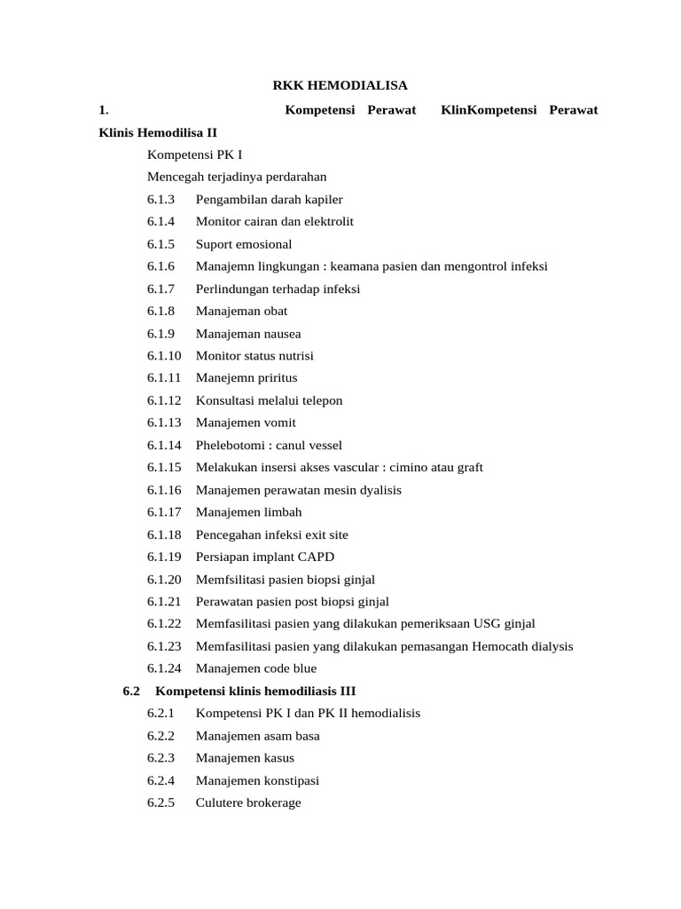 E. RKK HEMODIALISA | PDF
