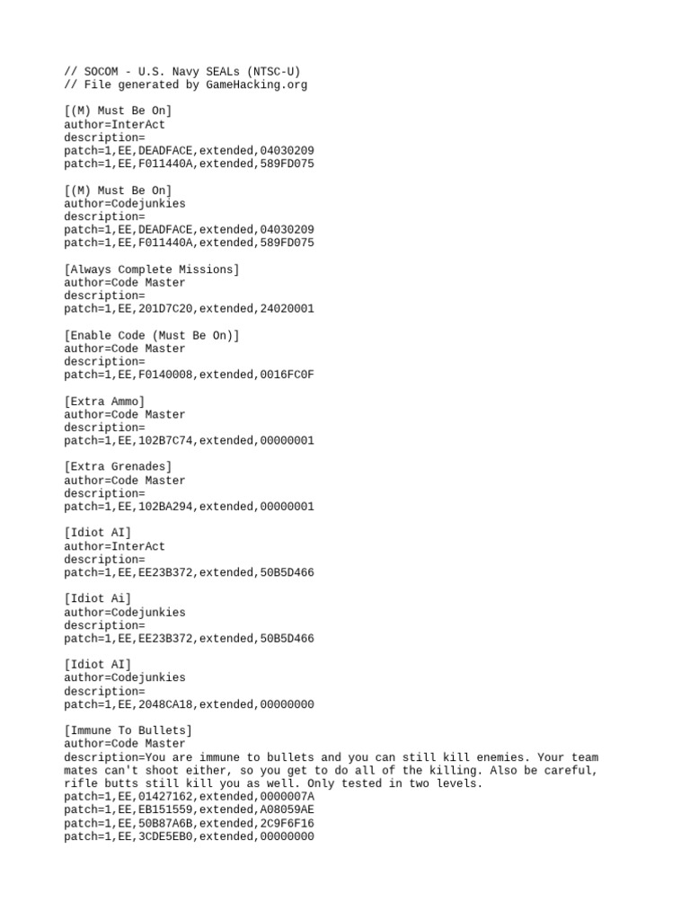 SCUS-97134.pnach | PDF | Ammunition | Flight