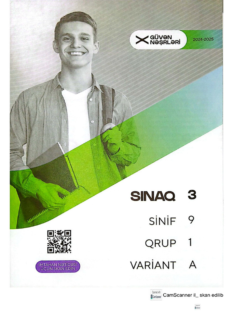 Güvən Sınaq 3 9-Cu Sinif I Qrup | PDF