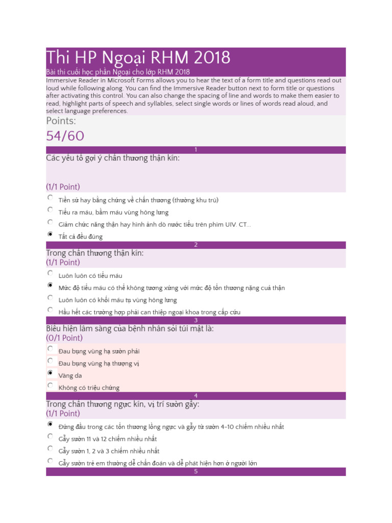 ĐỀ BỆNH HỌC NGOẠI CUỐI KỲ RHM 2018 | PDF