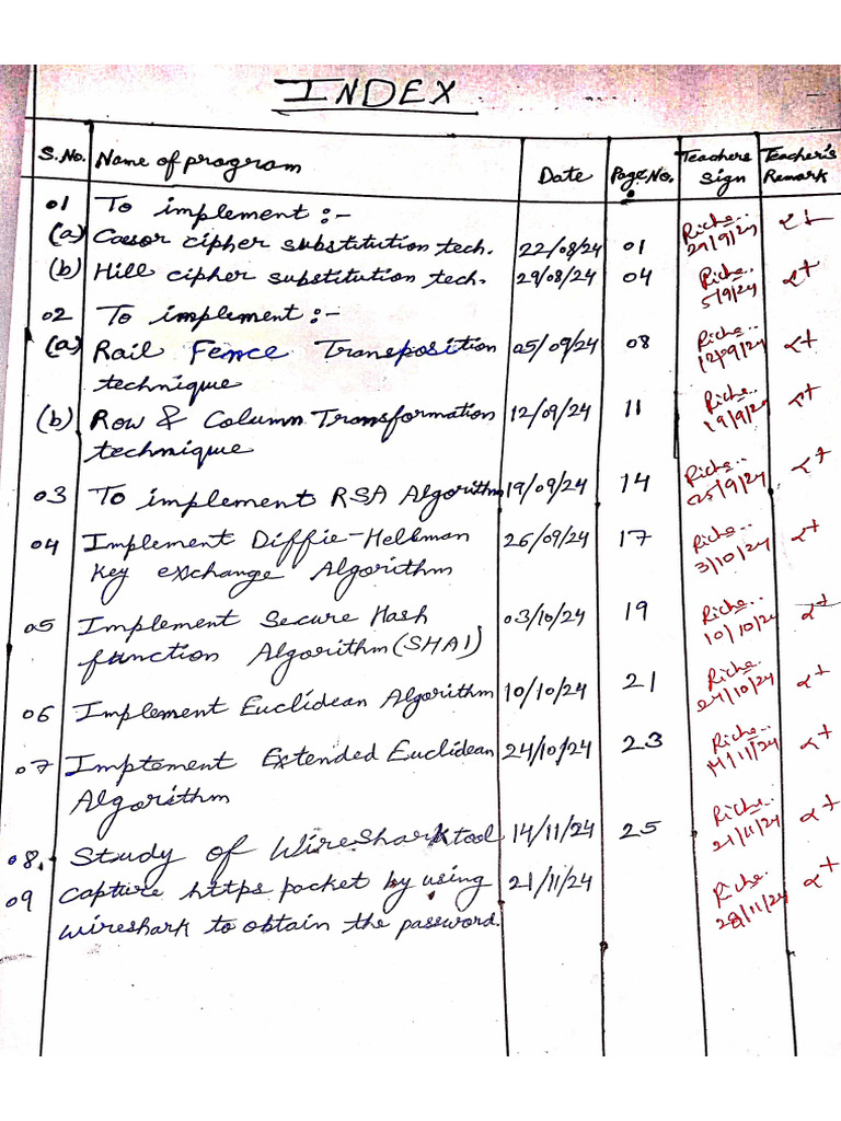 Cryptography Lab File | PDF Cryptography Lab File | PDF