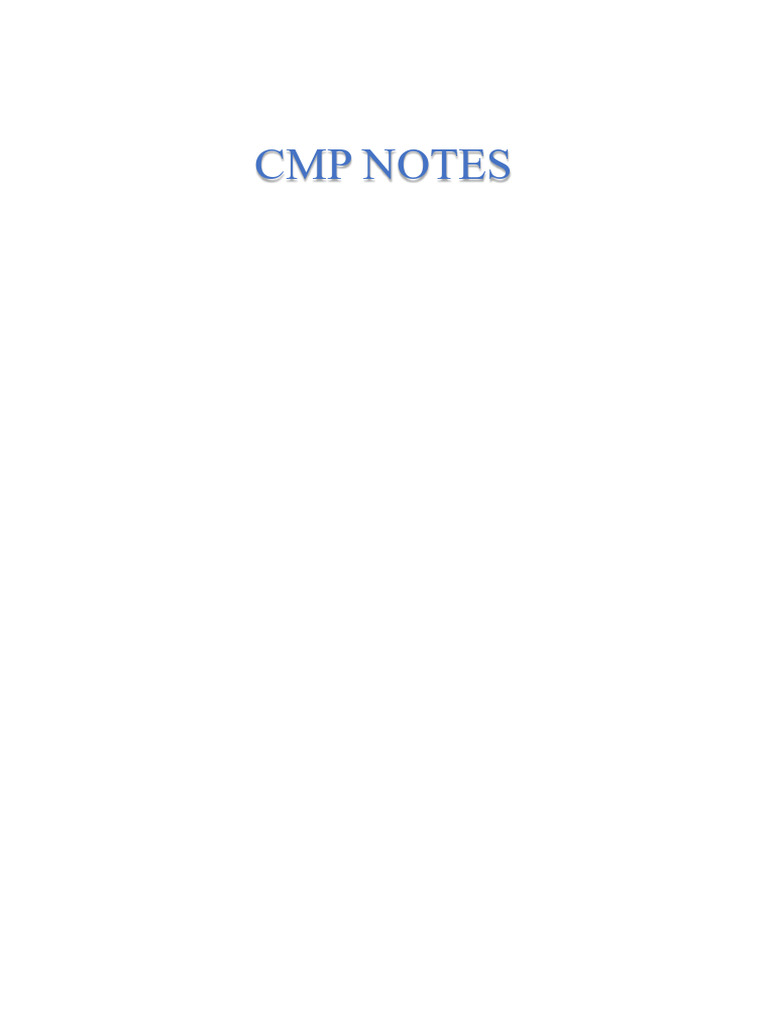 CMP Notes | PDF | Messenger Rna | Signal Transduction