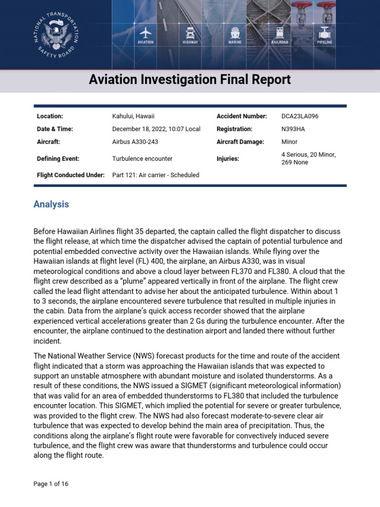 Aloha Airlines Flight 243 Ntsb Report