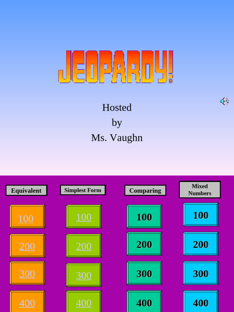 Jeopardy Template | PDF
