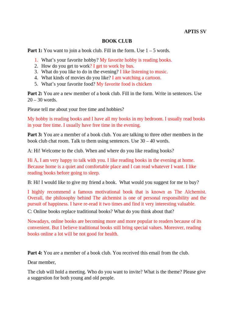 Writing-Book-club-tuan | PDF