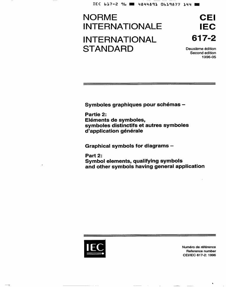 IEC 60617-2_1996 | PDF | International Electrotechnical Commission