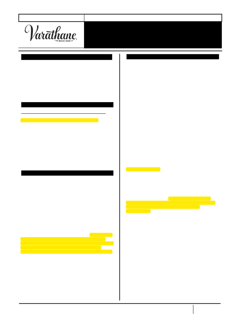 VAR-34 Varathane Crystal Clear Polyurethane TDS | PDF | Paint | Acrylic ...