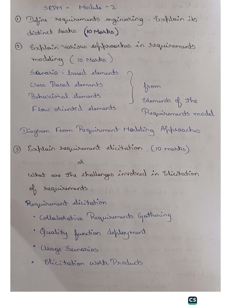 Sepm Module 2 Questions | PDF