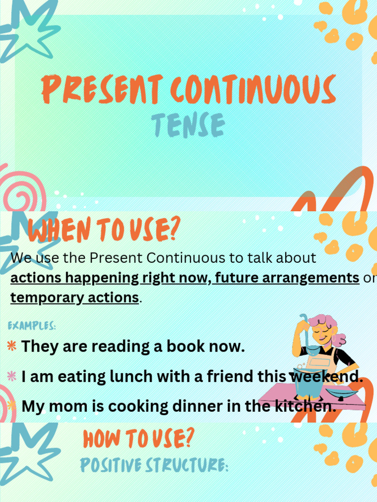 Present Continuous Tense Presentation | PDF