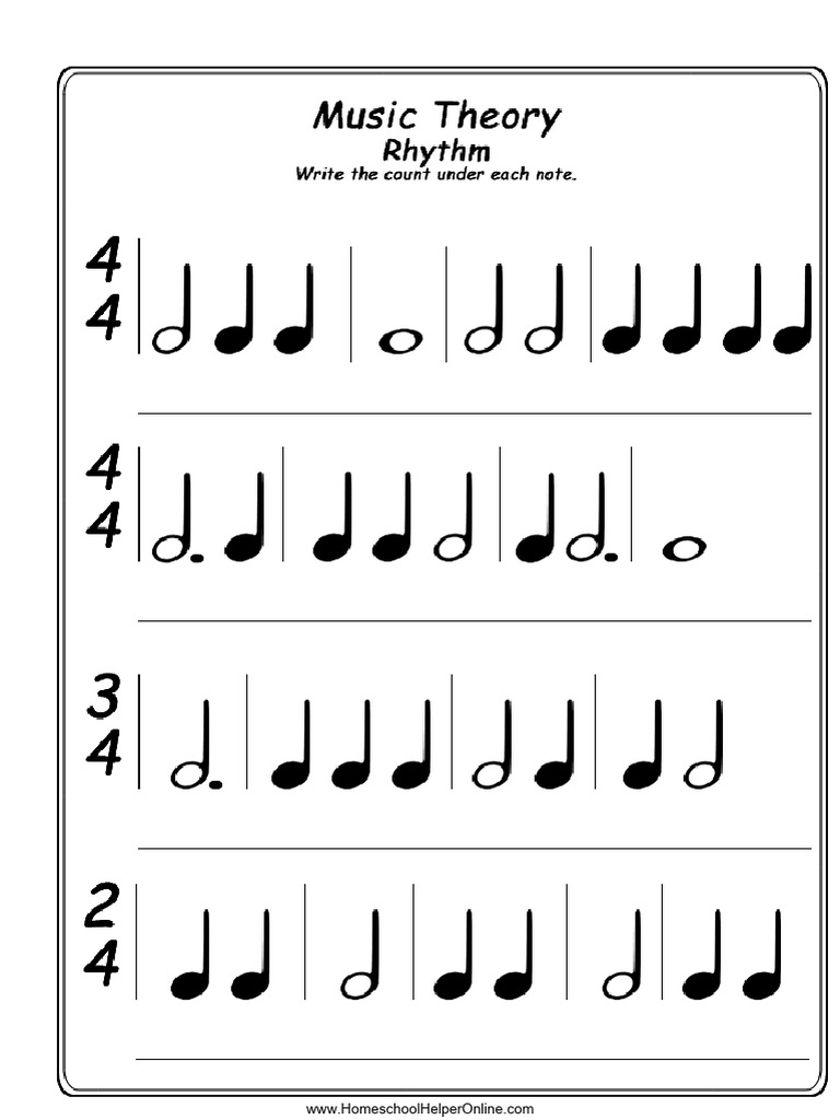 Music Theory Rhythm | PDF