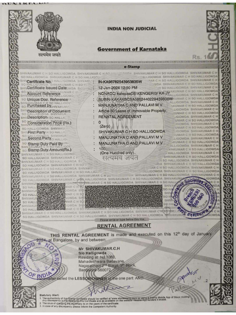 Rental Agreement 2023-2024 | PDF