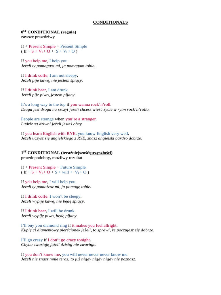 Conditionals | PDF