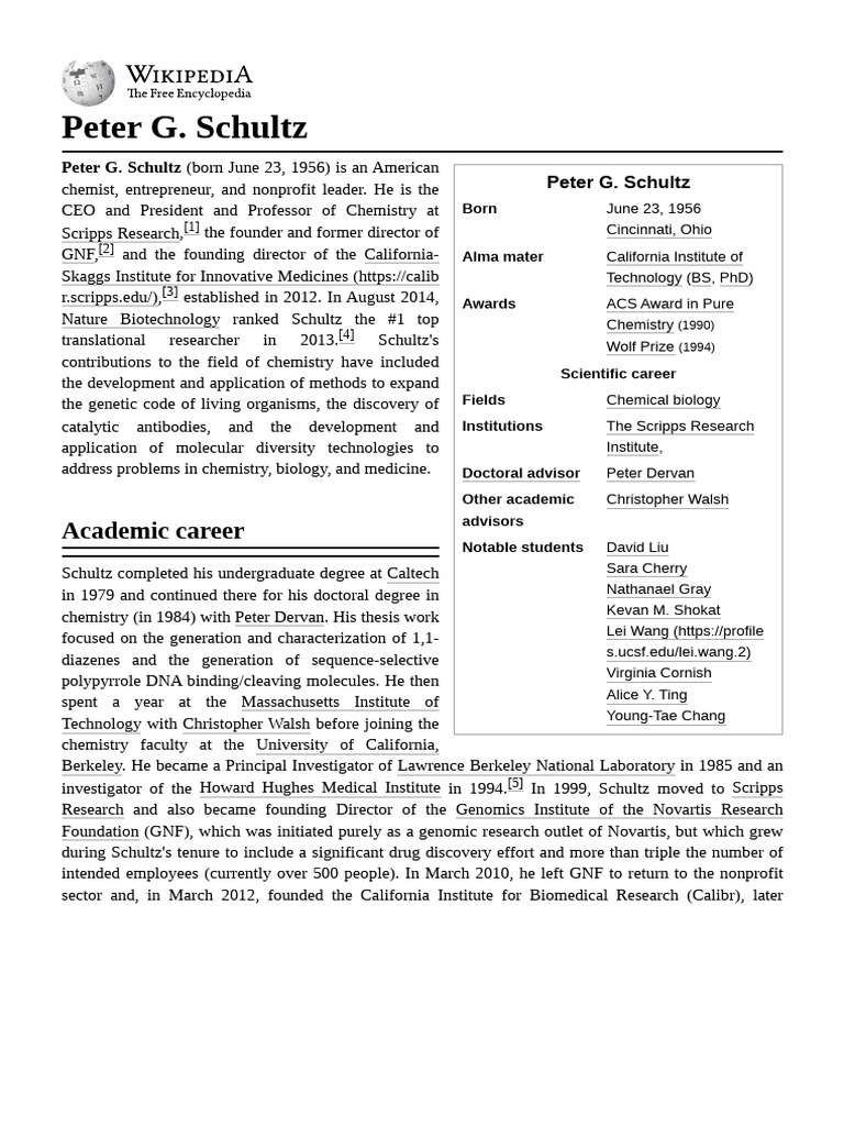 Peter_G._Schultz | PDF | Bacteria | Cell (Biology)