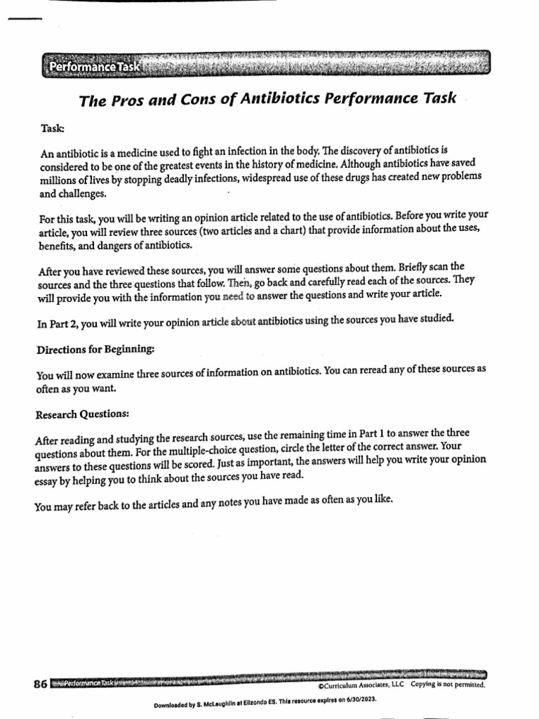 Performance Task Sbac | PDF