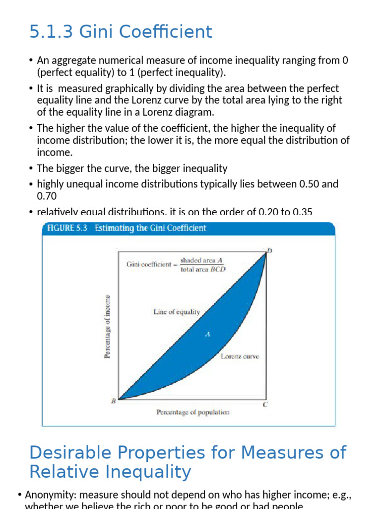 ECN103 5.2 Poverty Measure | PDF | Gini Coefficient | Standard Of Living