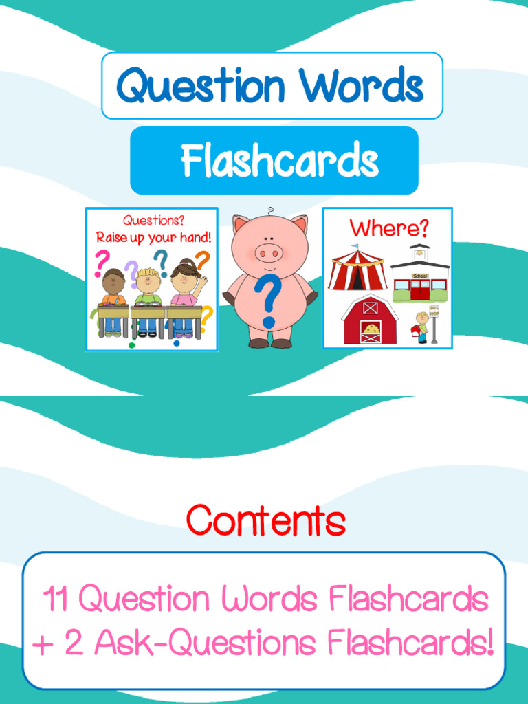 Flashcards Question Words | PDF