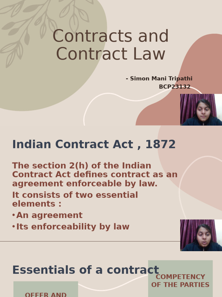 Contracts and Contract Law | PDF | Justice | Crime & Violence