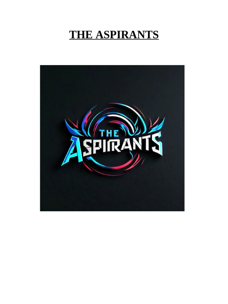 The Aspirants: Building Esports Community | PDF