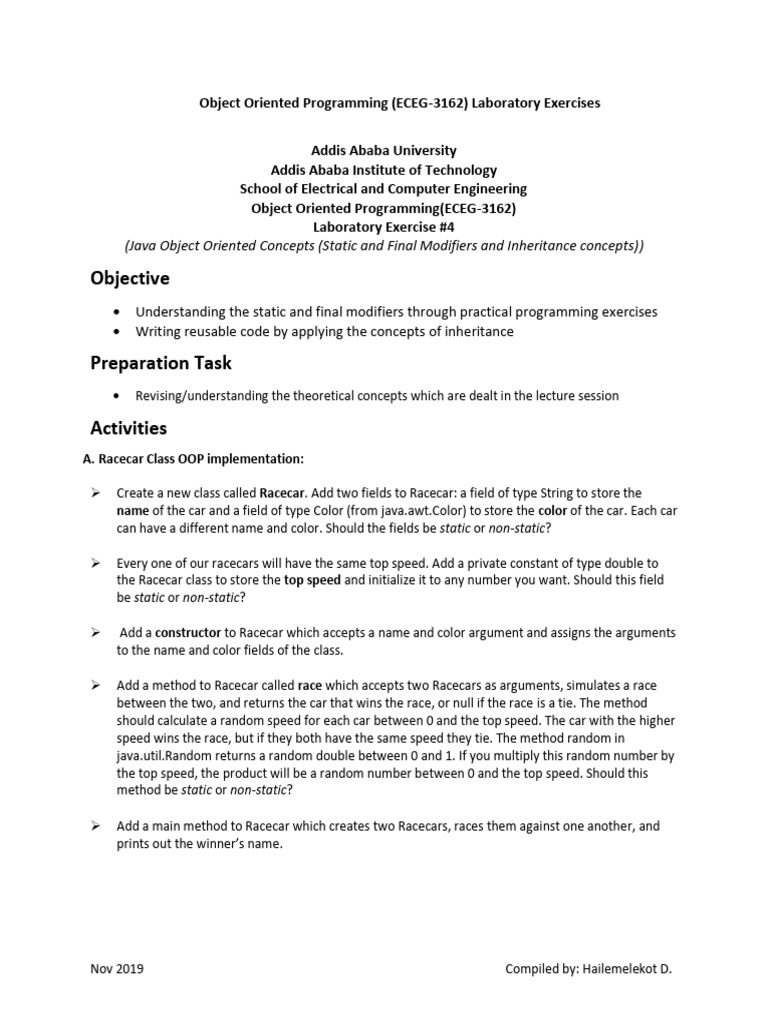 Lab 5 2 Pdf Method Computer Programming Class Computer