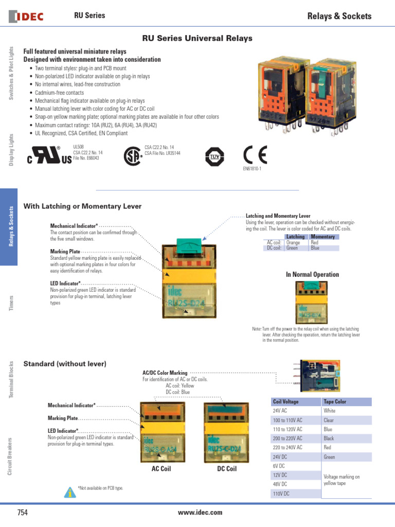 RUSeries | PDF | Relay | Alternating Current