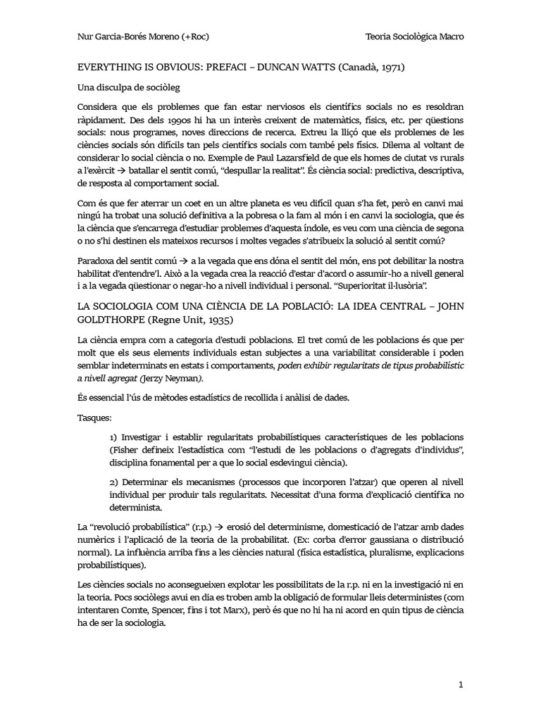 Resums Lectures TSMacro (No Granovetter No Coleman) | PDF