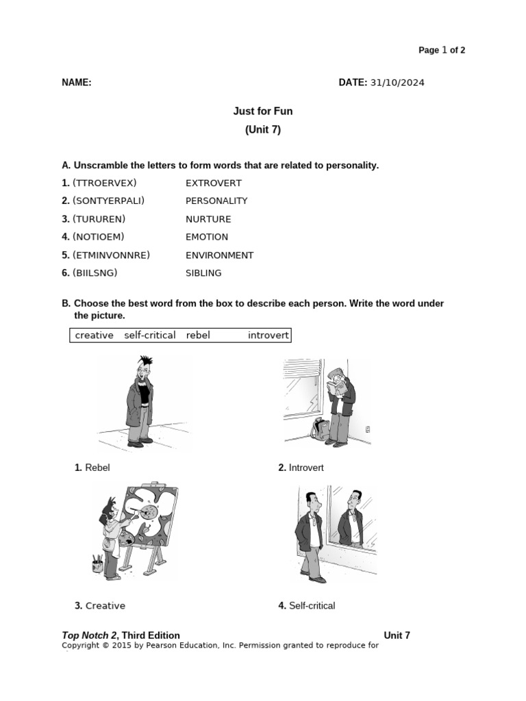 UNIT 07 Just For Fun | PDF
