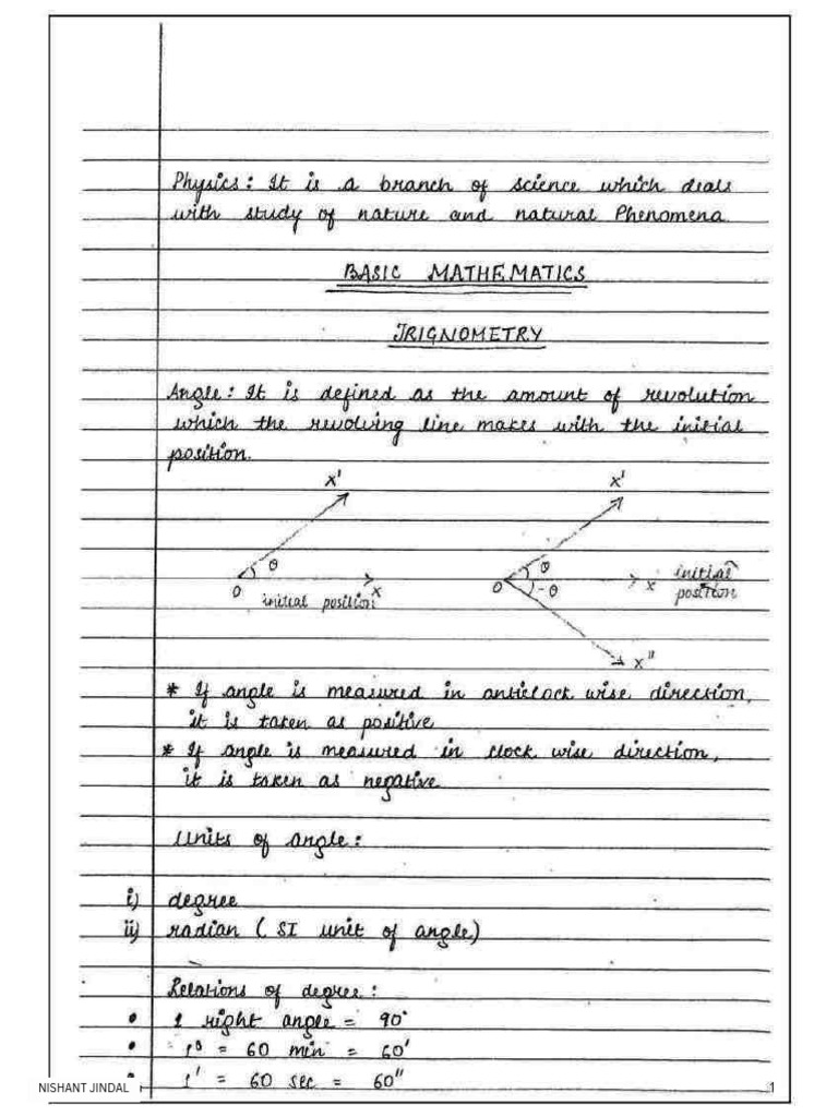 Basic Trigonometry | PDF