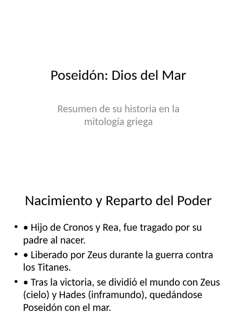 Poseidon Resumen | PDF