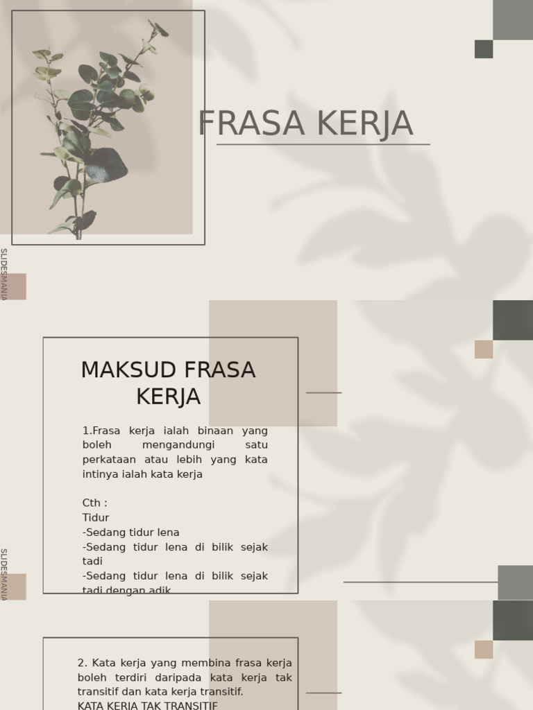 FRASA KERJA | PDF