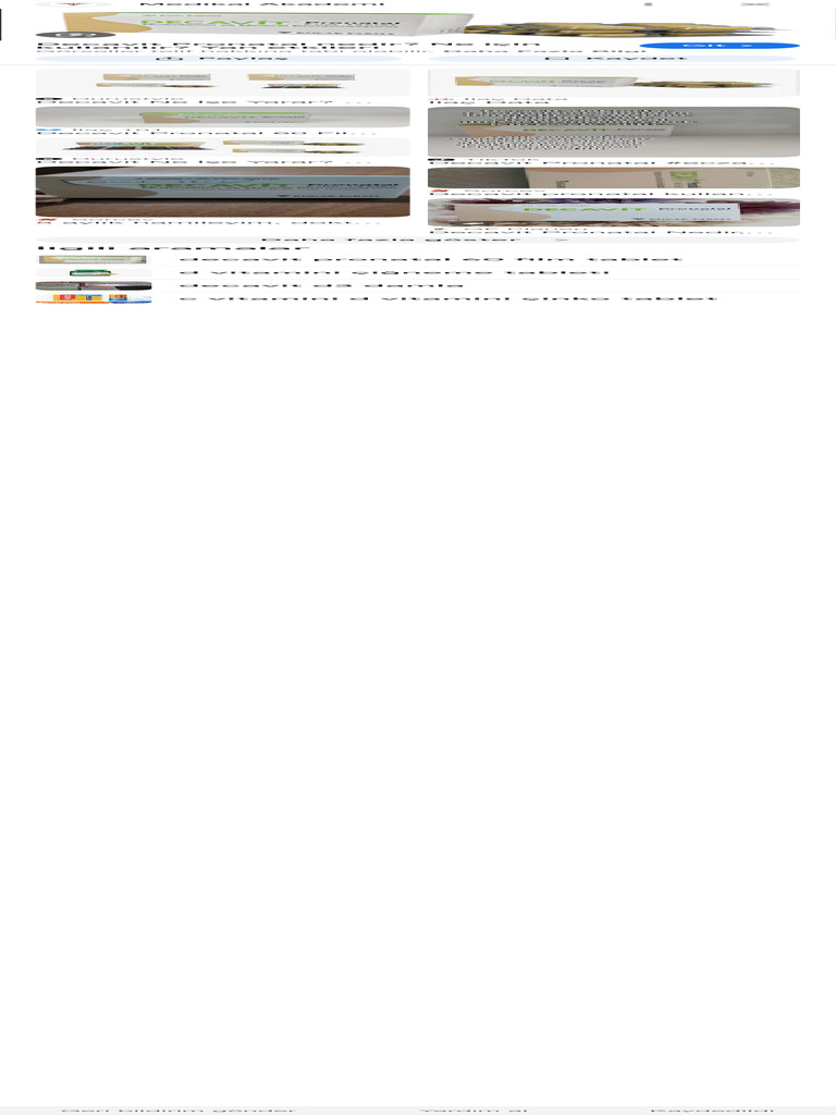 Decavit Pronatal - Google'da Ara | PDF