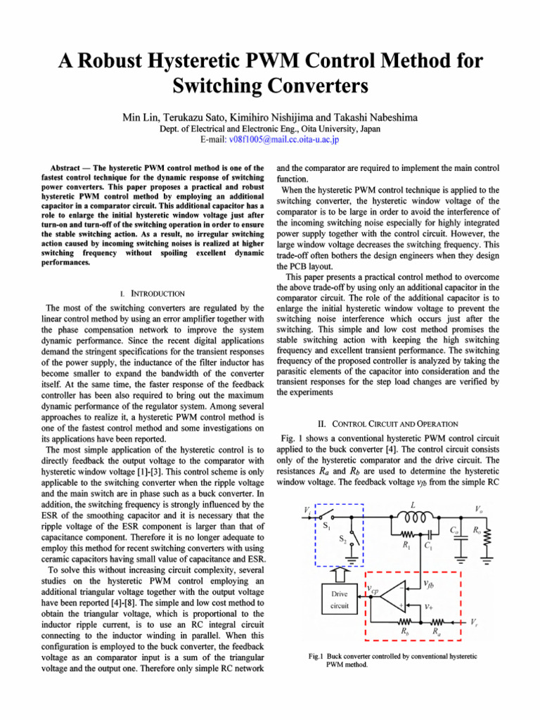 2009-INTELEC-A Robust Hysteretic PWM Control Method | PDF | Capacitor | Hysteresis