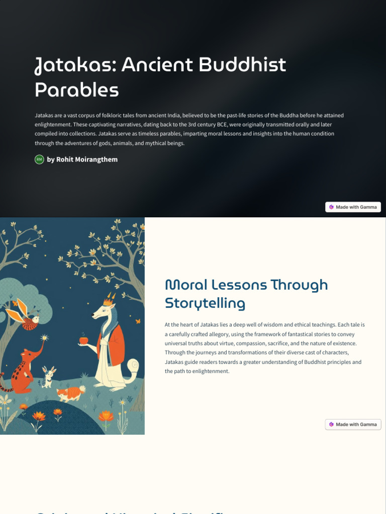 Jatakas: Ancient Buddhist Parables Explained | PDF | Bodhisattva ...