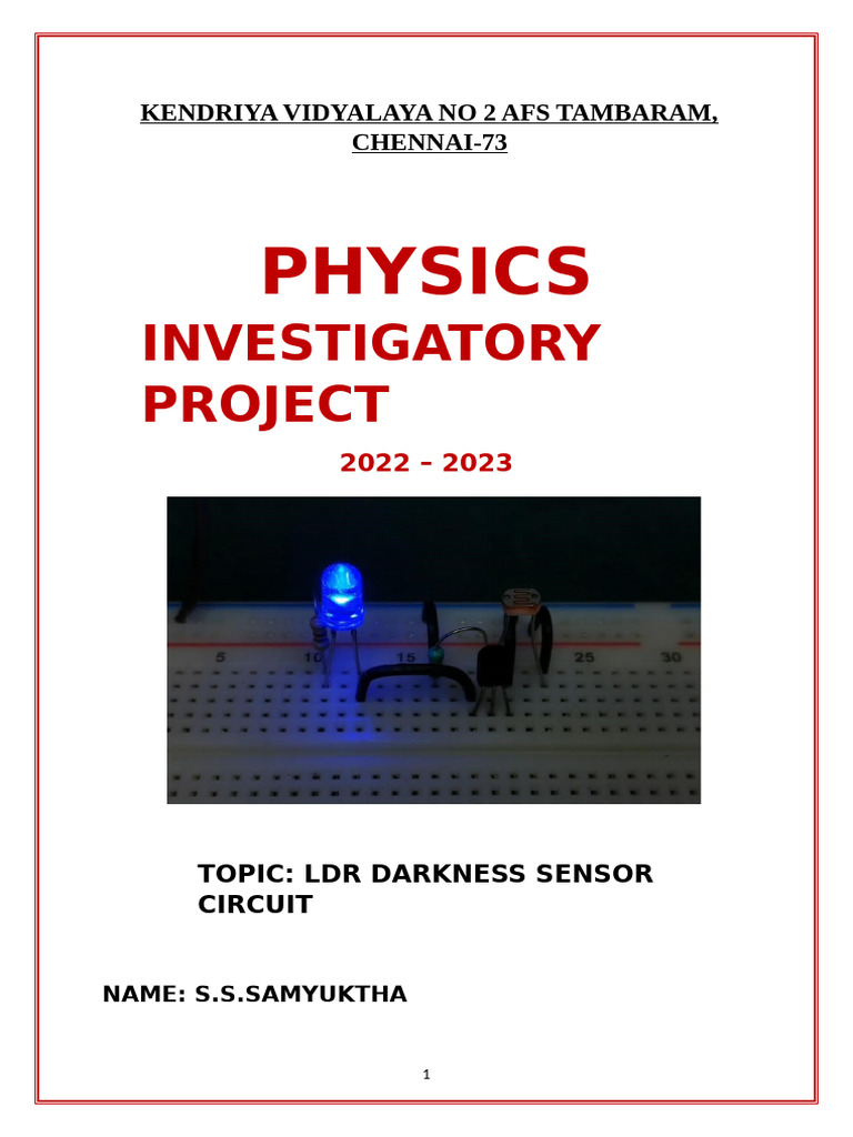 KENDRIYA VIDYALAYA NO 2 AFS TAMBARAM (Phy2) | PDF | Electrical Resistance And Conductance ...
