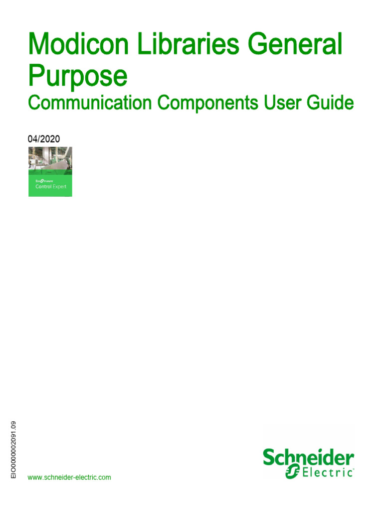 Modicon Libraries General Purpose Communication Components User Guide | PDF | Parameter ...