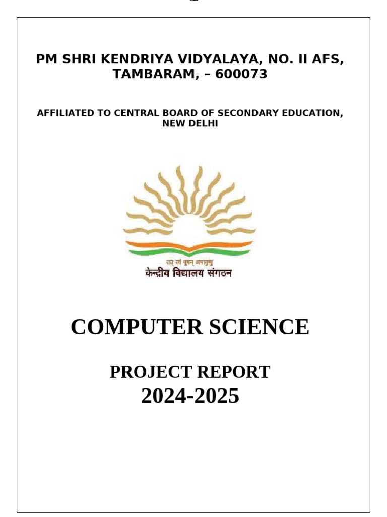 S Kamesh Xii-A CS Investigatory Project 2024-25 | PDF | My Sql | Databases
