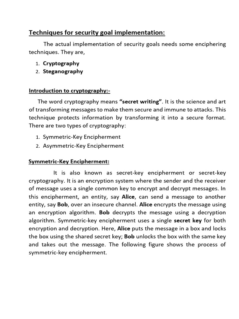 Info Sec Unit-1 Note-05 | PDF | Cryptography | Cryptanalysis