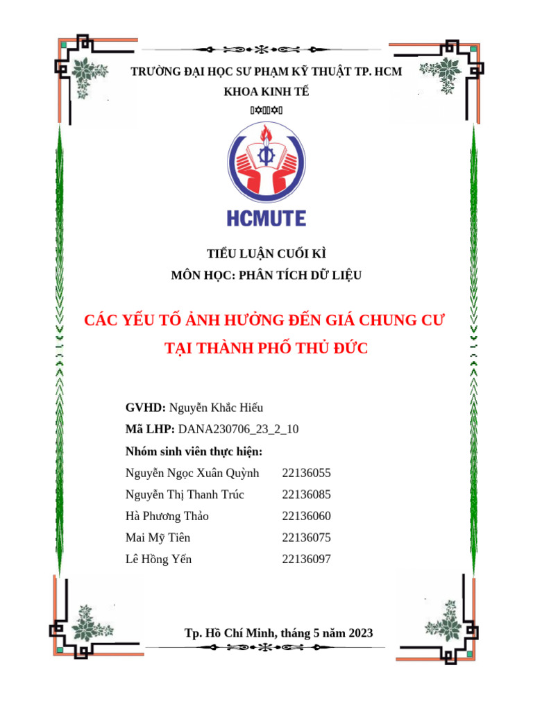 báo cáo PTDL | PDF