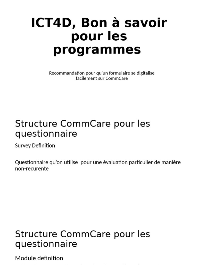 Conception d'un questionnaire' | PDF